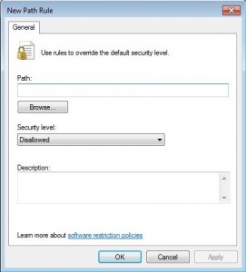 Software Restriction – NC State Active Directory