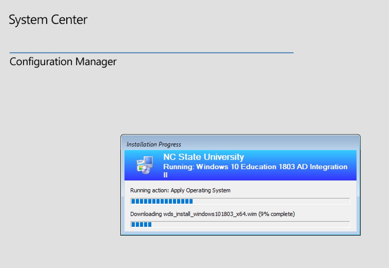 SCCM Bare Metal OS Deployment (UEFI) – NC State Active Directory